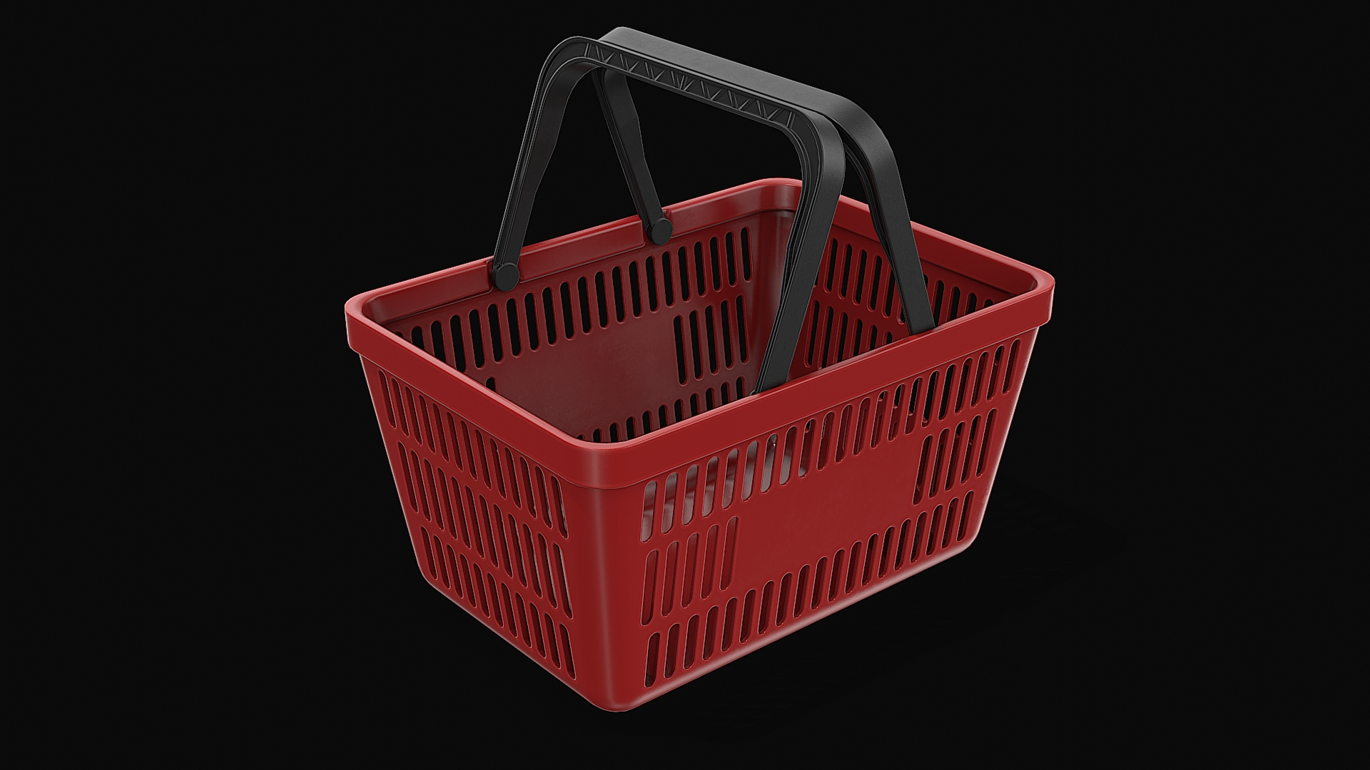 3D Model Shopping Basket - Red - TurboSquid 2215944