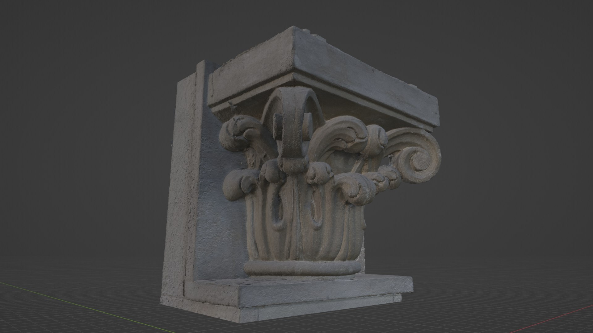 3D Scan Of A Decorative Architectural Capital 3D Model - TurboSquid 2275096