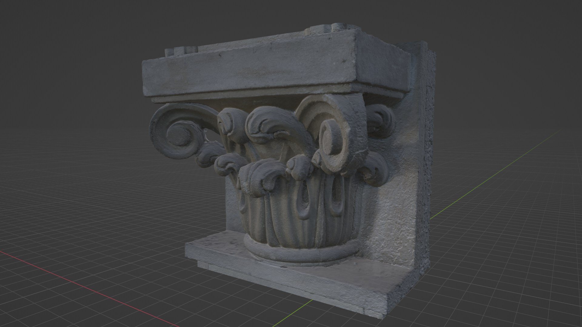 3D Scan Of A Decorative Architectural Capital 3D Model - TurboSquid 2275096