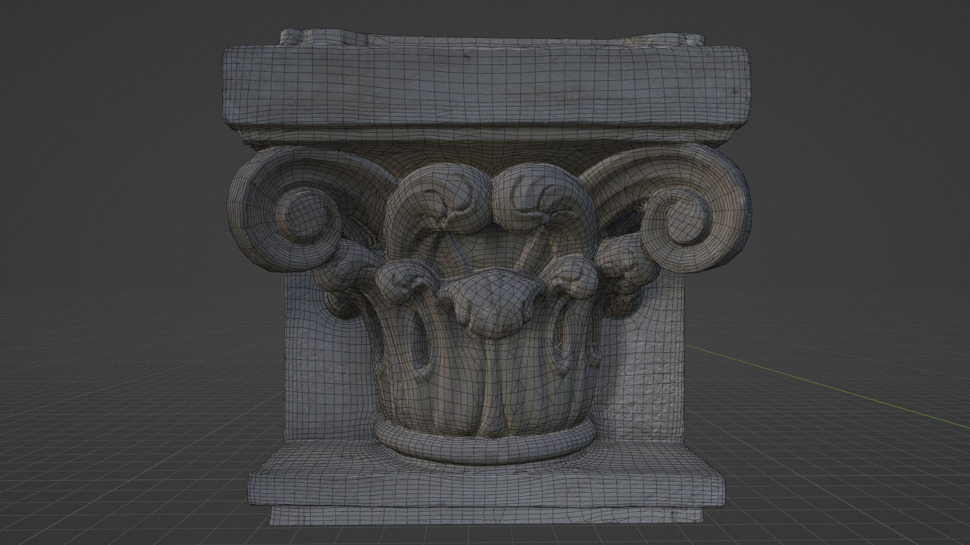 3D Scan Of A Decorative Architectural Capital 3D Model - TurboSquid 2275096