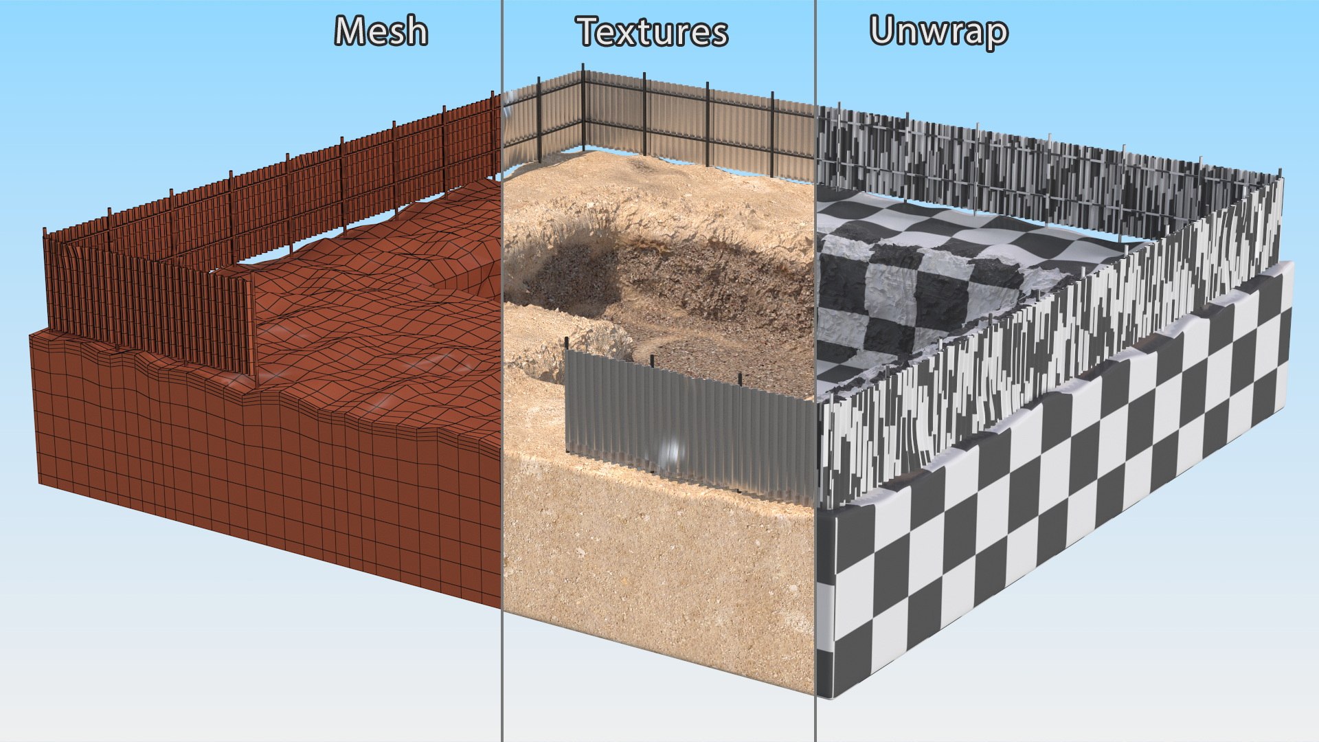 3D Model Excavated Building Foundation Terrain - TurboSquid 2288112