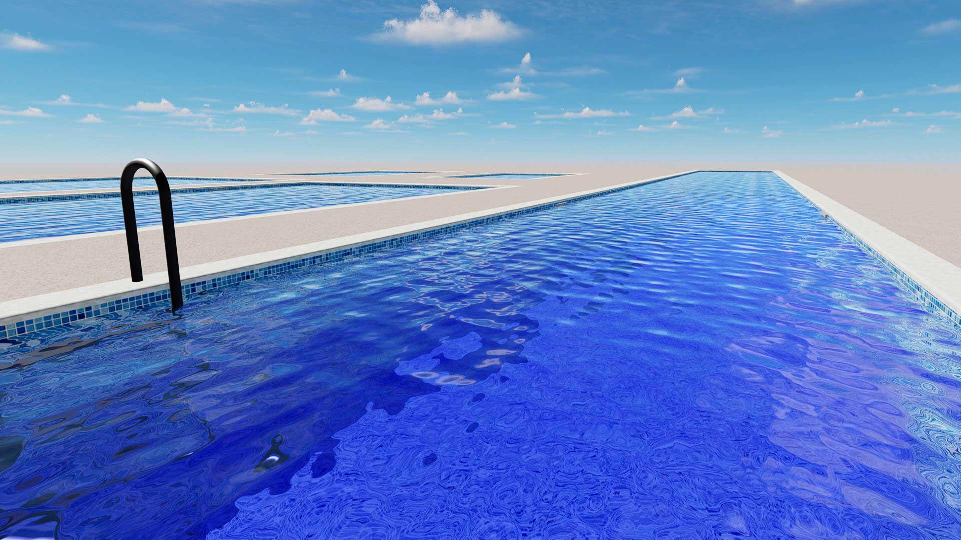 Rectangular Swimming Pools 3D Model - TurboSquid 2023874