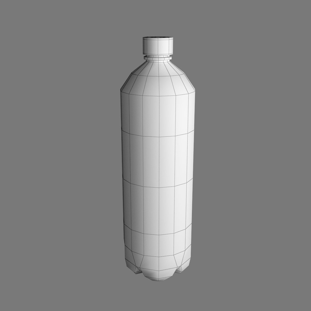 3d model plastic bottle