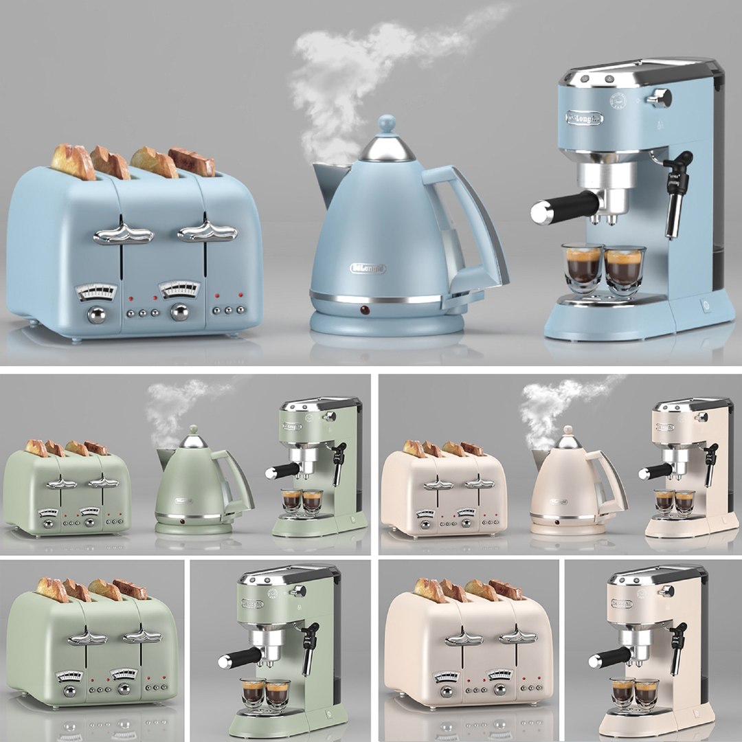 3D model Delonghi Kitchen Appliances -03 - TurboSquid 2169445