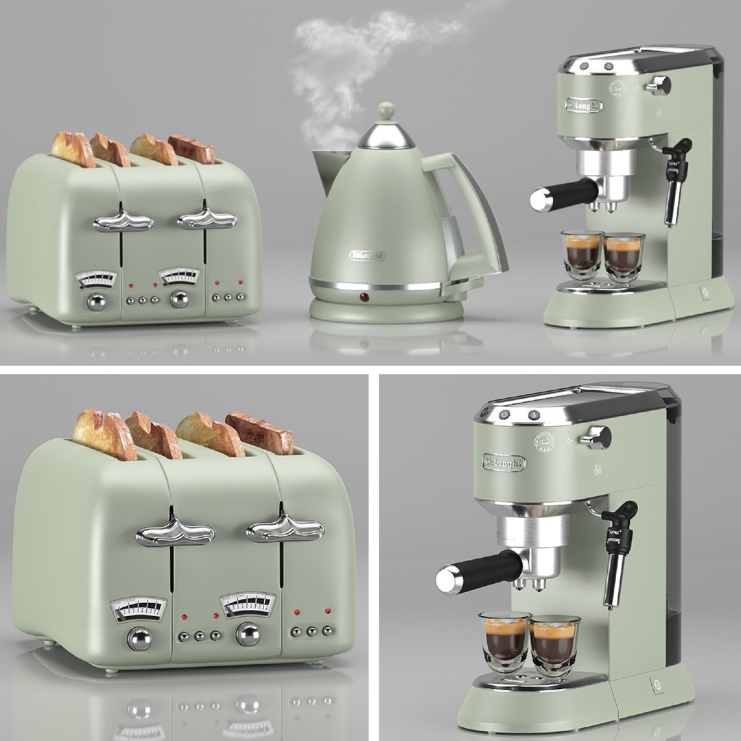 3D model Delonghi Kitchen Appliances -03 - TurboSquid 2169445