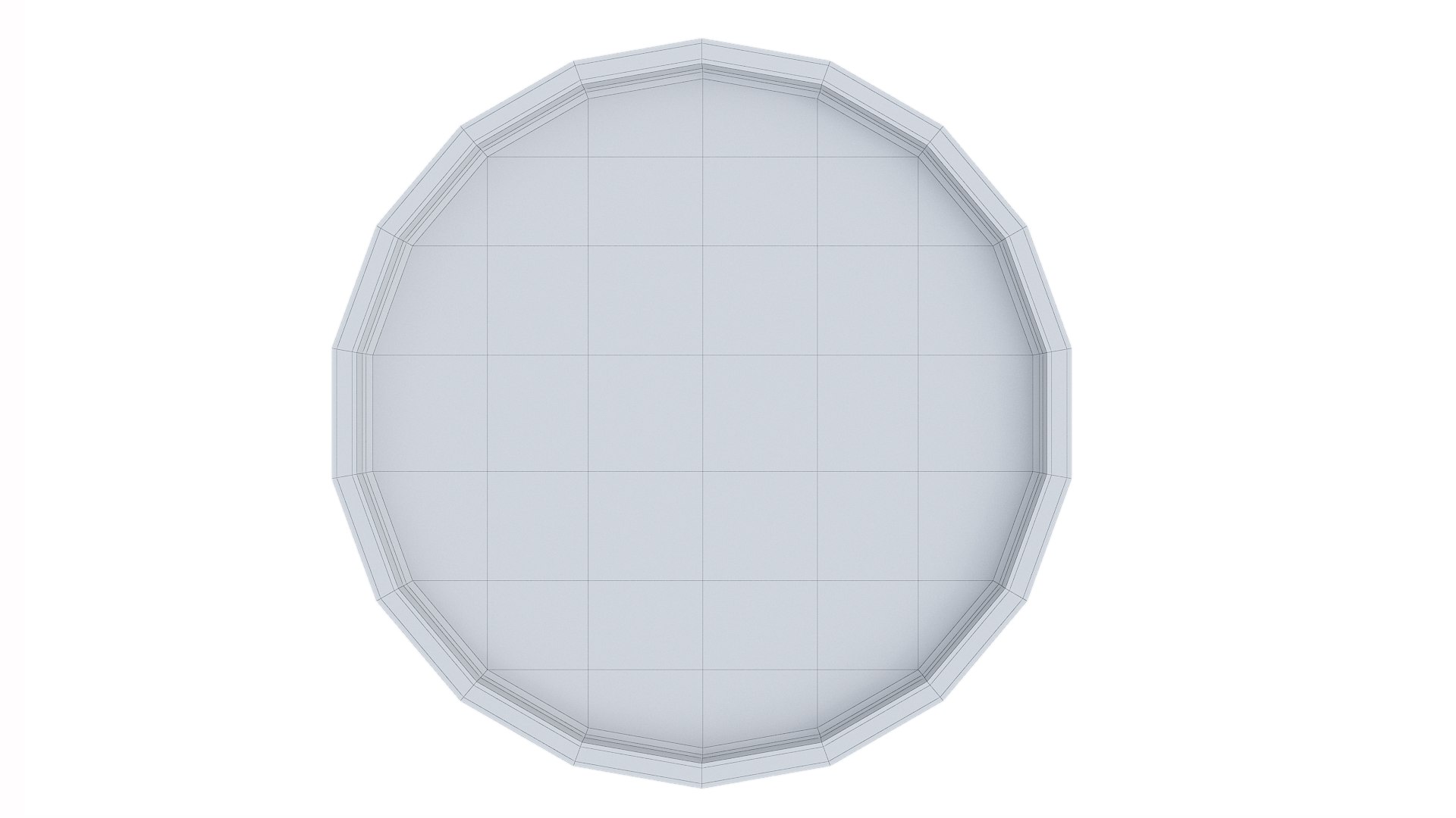 3D Model Round Wooden Tray - TurboSquid 1883097