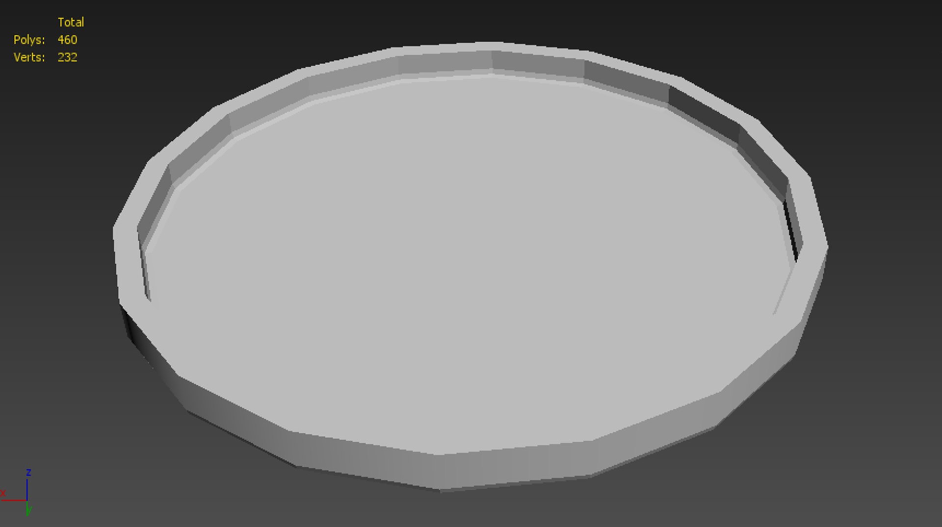 3D Model Round Wooden Tray - TurboSquid 1883097