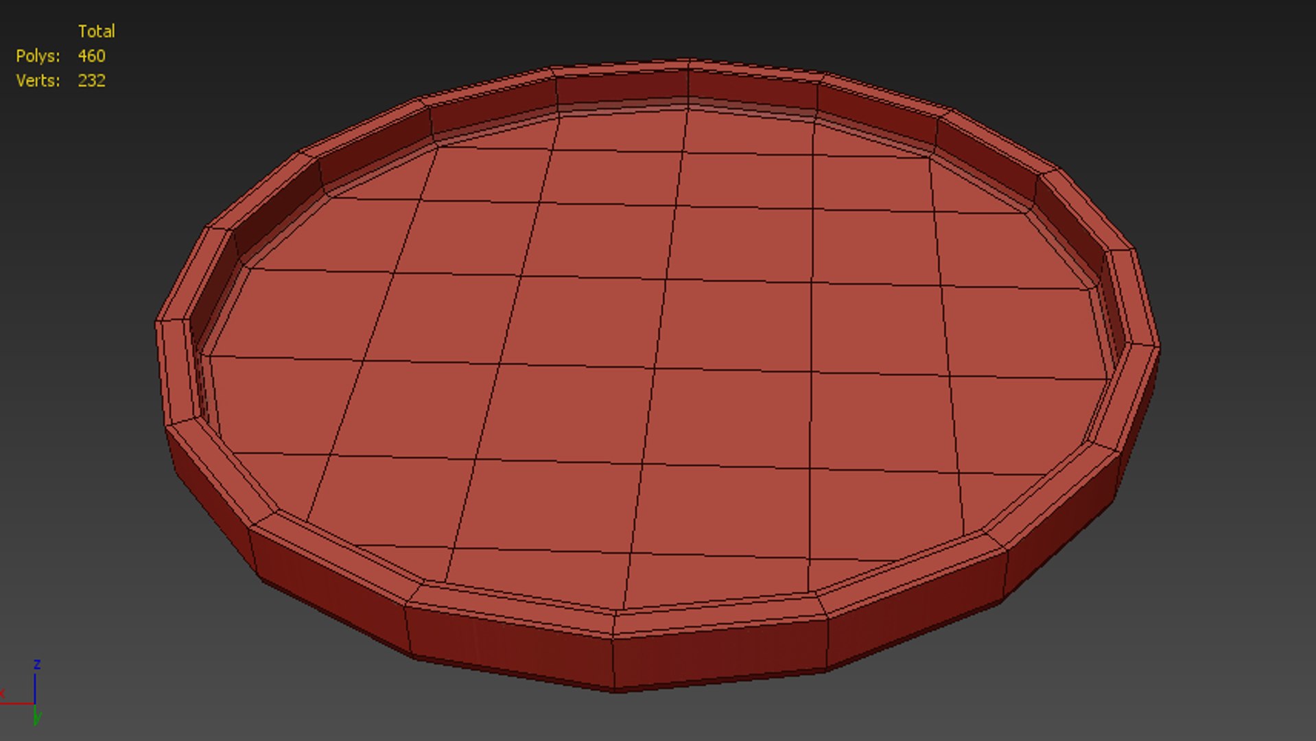 3D Model Round Wooden Tray - TurboSquid 1883097
