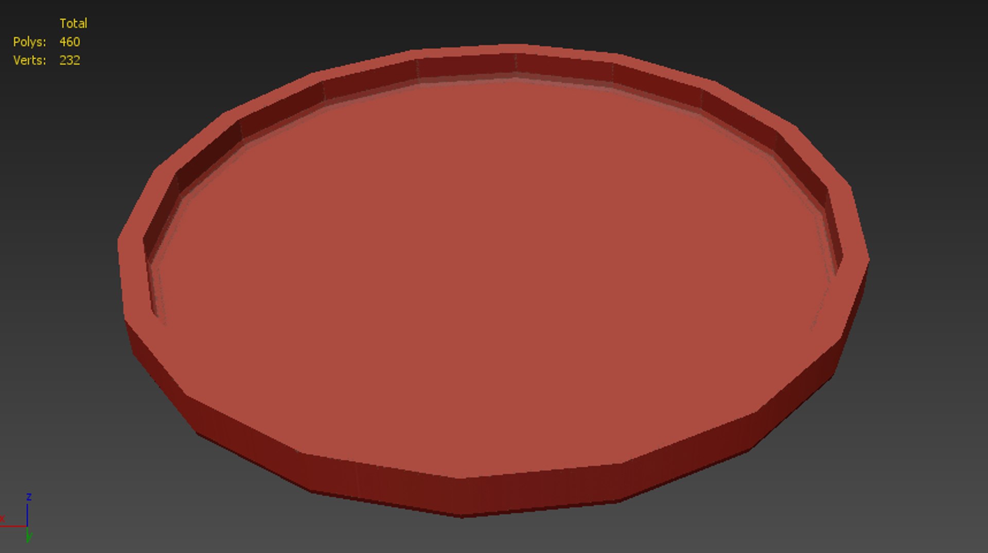 3D Model Round Wooden Tray - TurboSquid 1883097