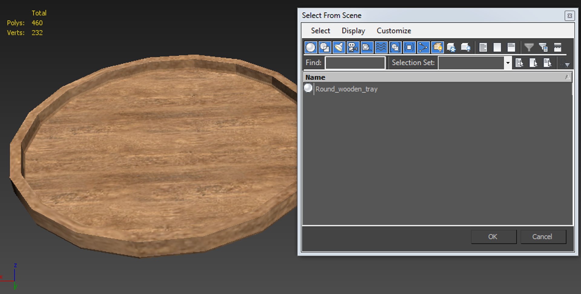 3D model Round wooden tray - TurboSquid 1883097