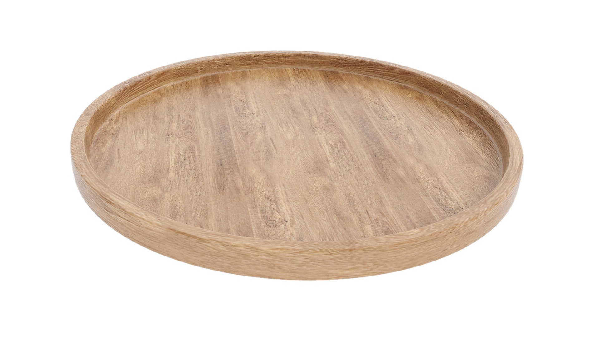 3D model Round wooden tray - TurboSquid 1883097