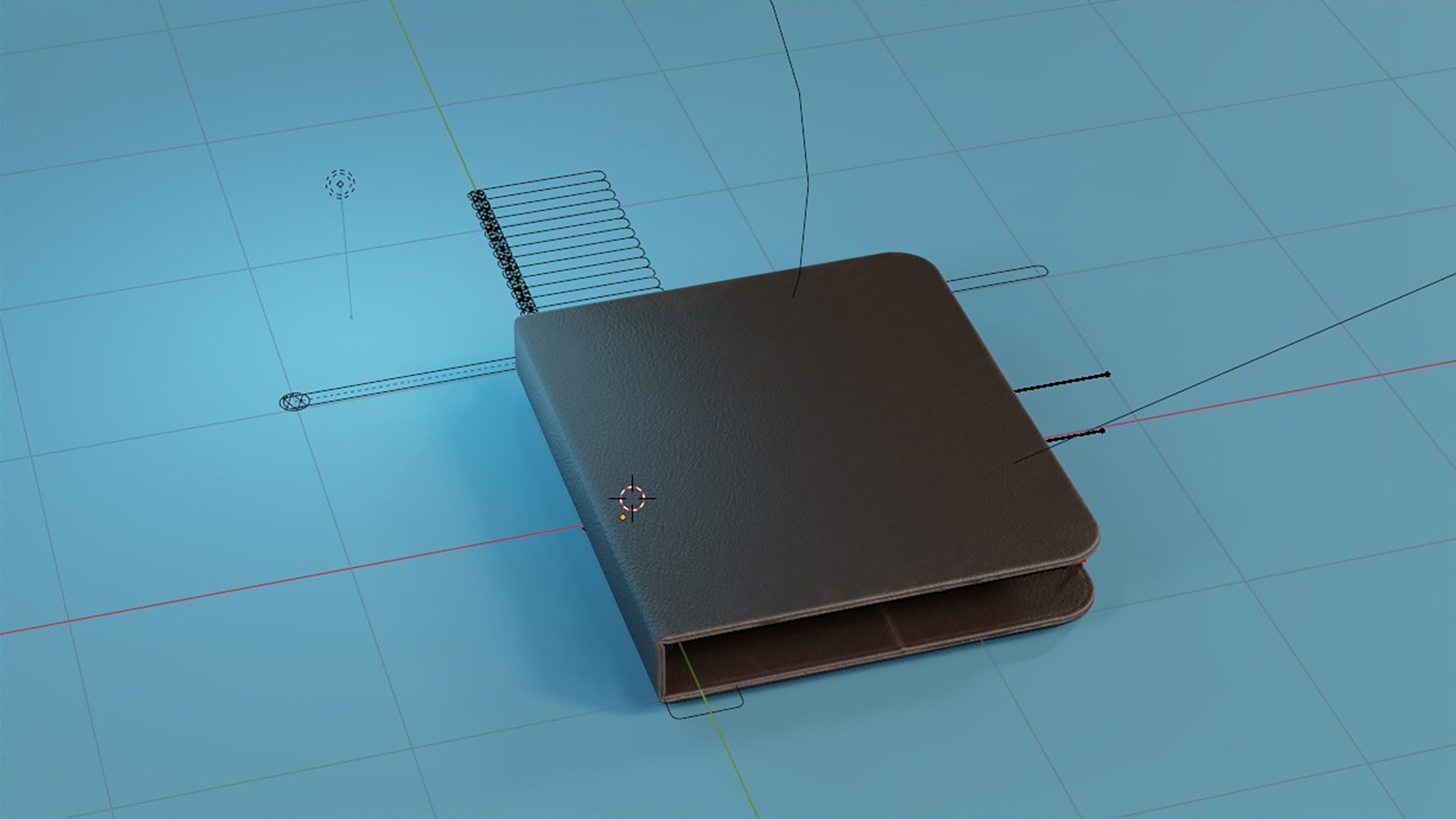 3D Rigged Leather NotepadNotebookOrginizer For Stunning Infographics ...