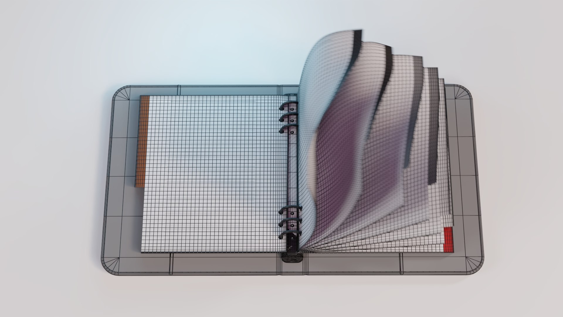 3D Rigged Leather NotepadNotebookOrginizer For Stunning Infographics ...