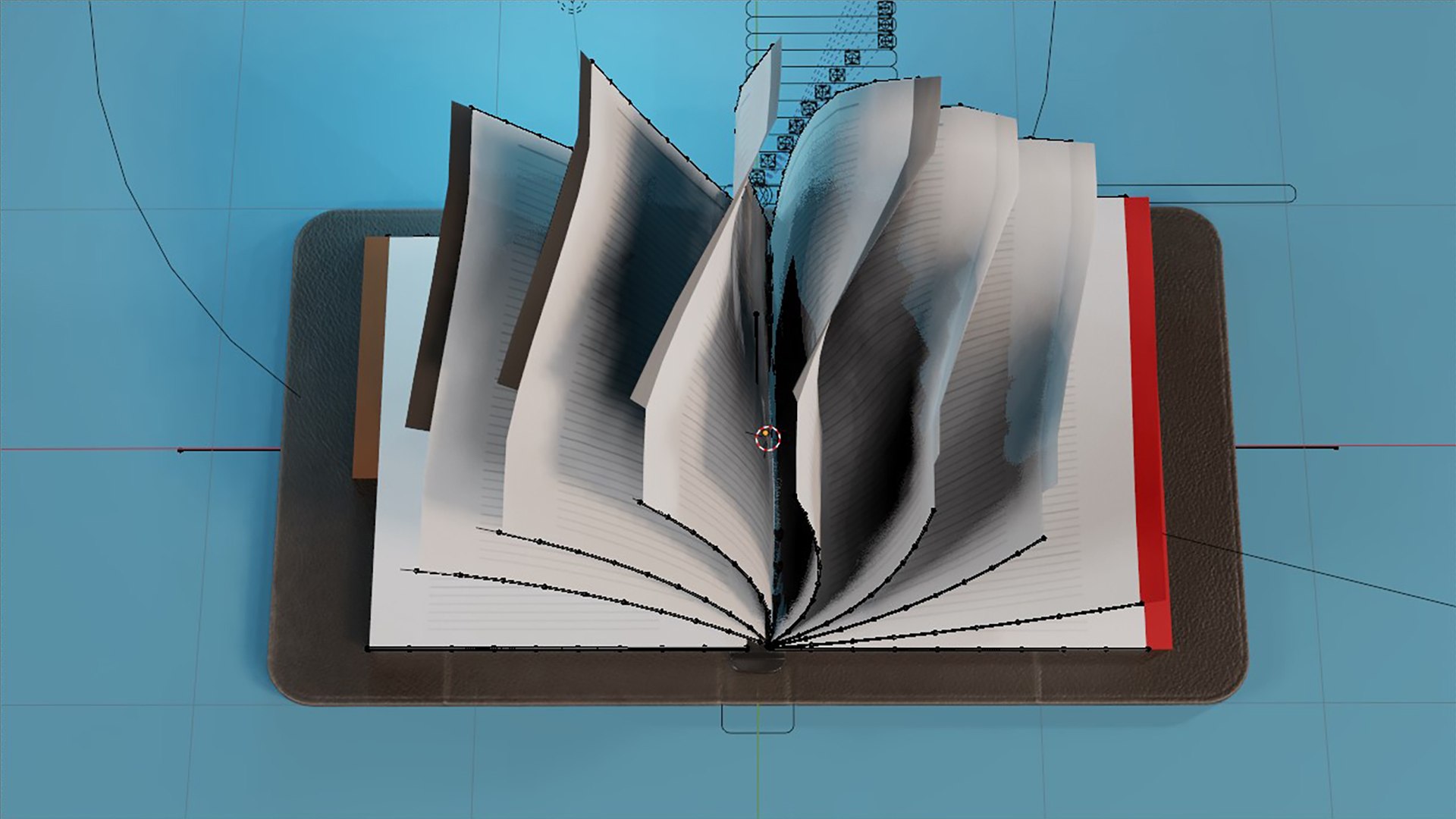 3D Rigged Leather NotepadNotebookOrginizer For Stunning Infographics ...