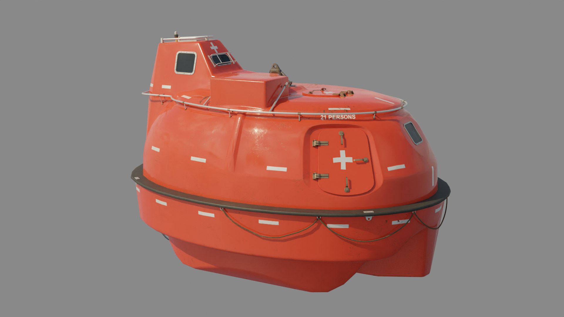 Lifeboat Capsule 3D Model - TurboSquid 2130290