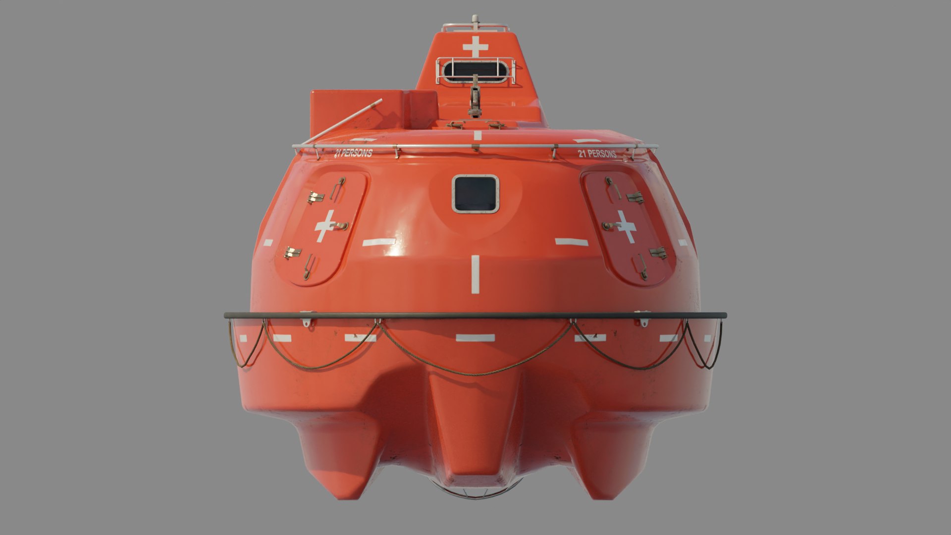 Lifeboat Capsule 3D Model - TurboSquid 2130290