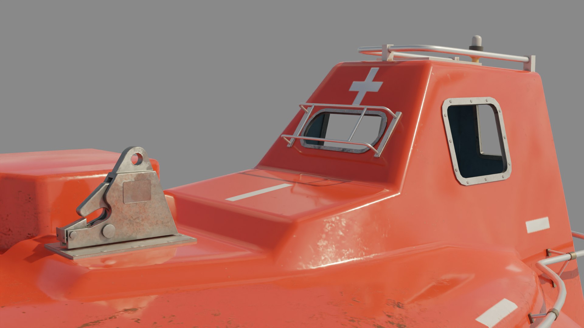 Lifeboat Capsule 3D Model - TurboSquid 2130290