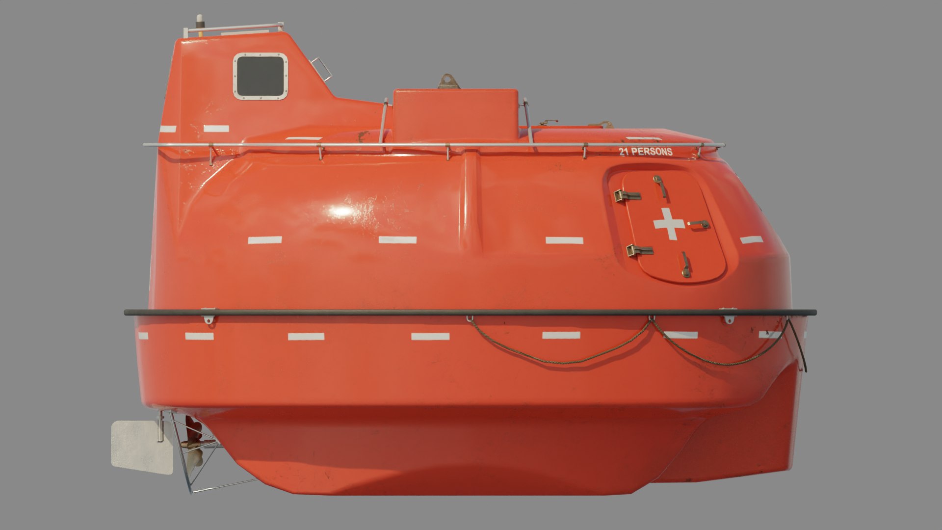 Lifeboat Capsule 3D Model - TurboSquid 2130290