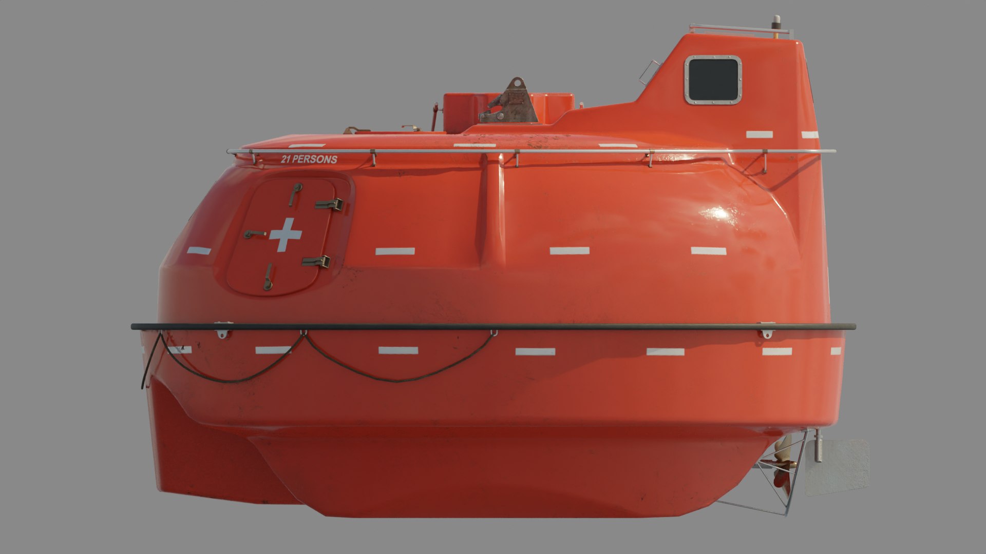 Lifeboat Capsule 3D Model - TurboSquid 2130290