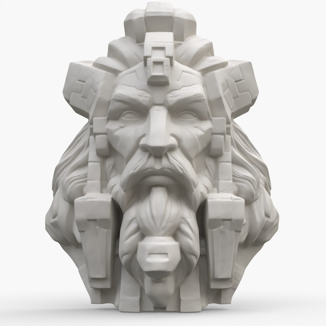 Stone Sentinel Bust 4 3D - TurboSquid 2187740