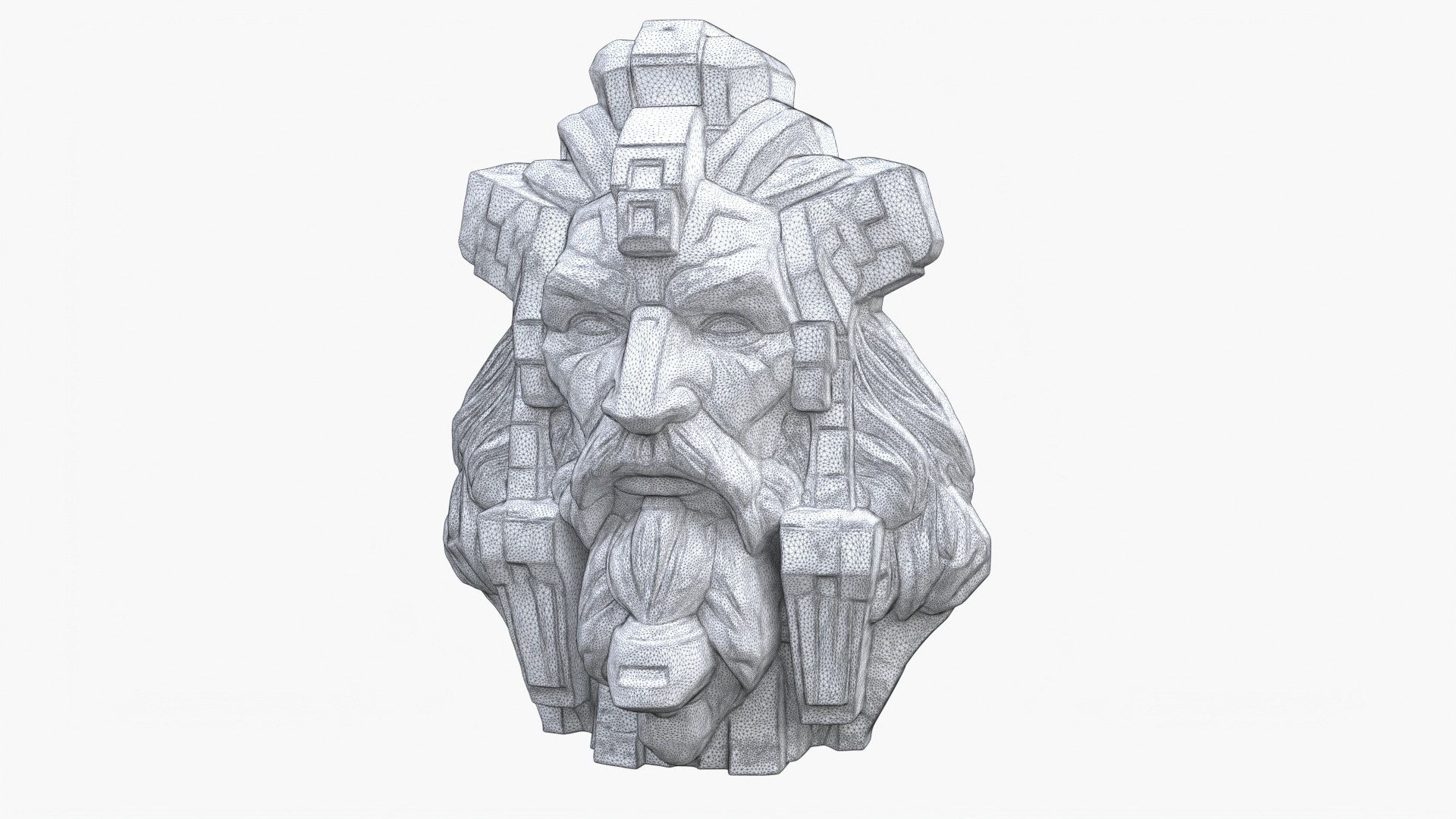 Stone Sentinel Bust 4 3D - TurboSquid 2187740