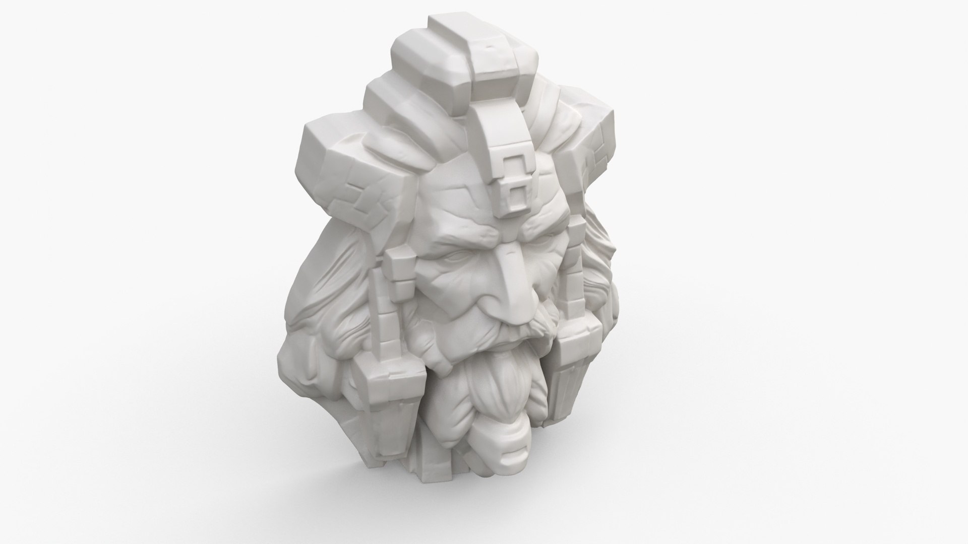 Stone Sentinel Bust 4 3D - TurboSquid 2187740