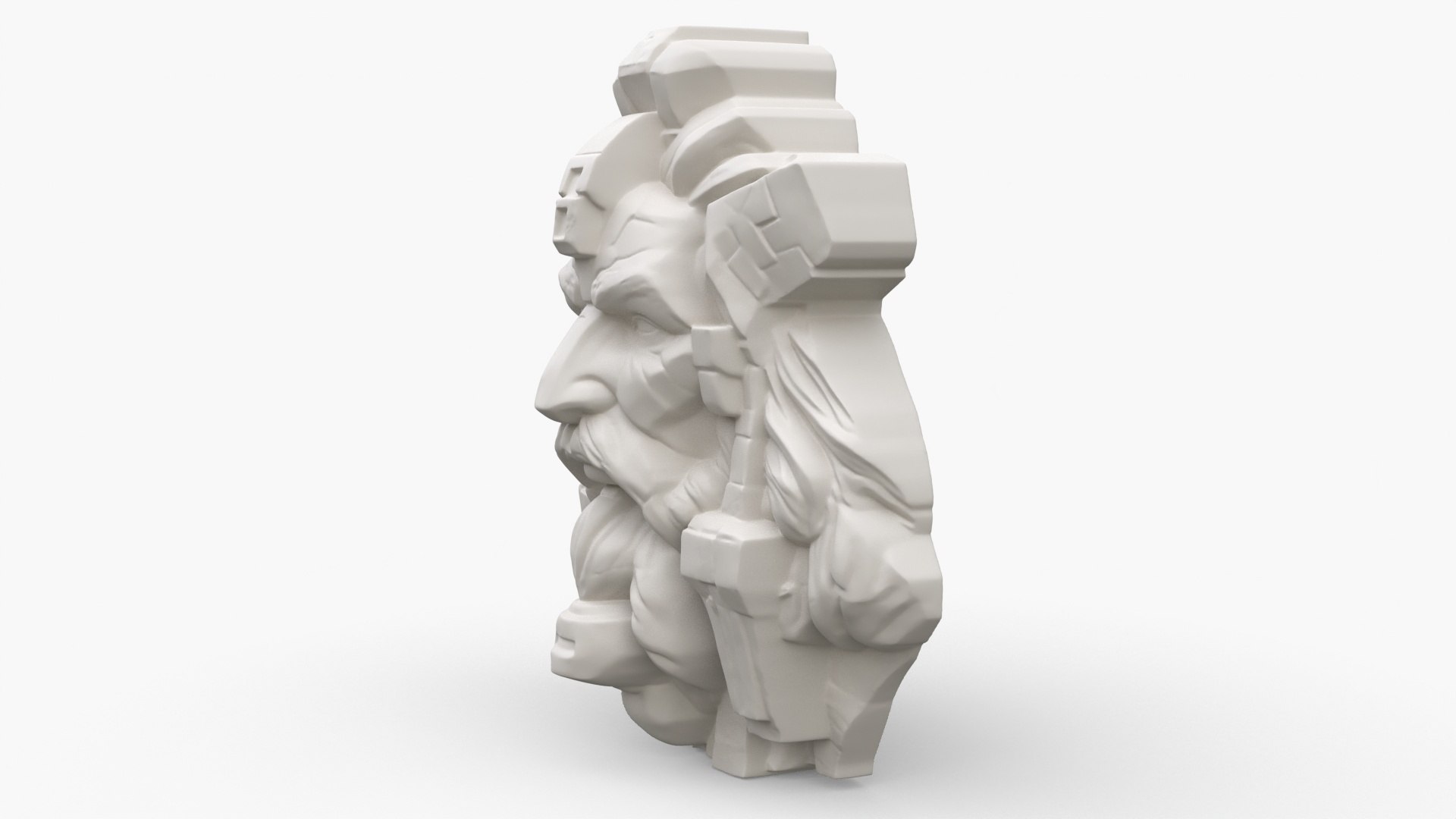 Stone Sentinel Bust 4 3D - TurboSquid 2187740