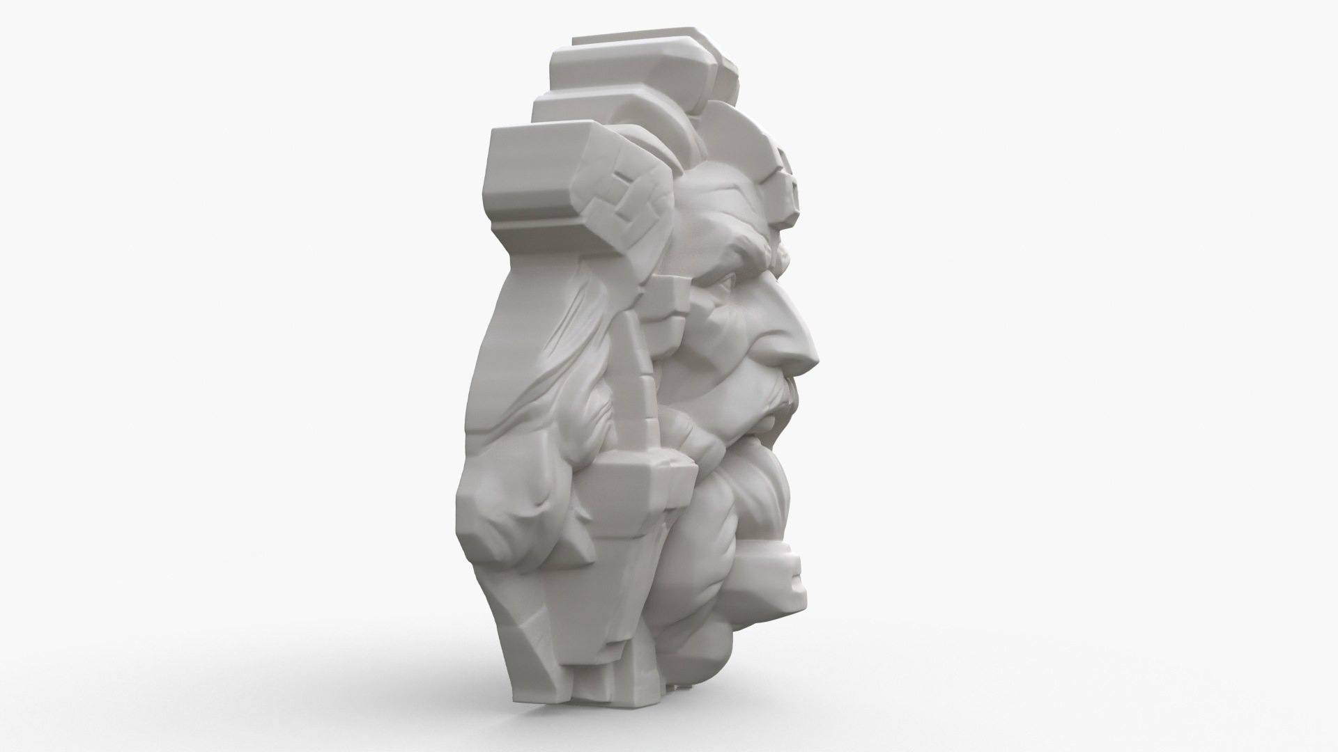 Stone Sentinel Bust 4 3D - TurboSquid 2187740