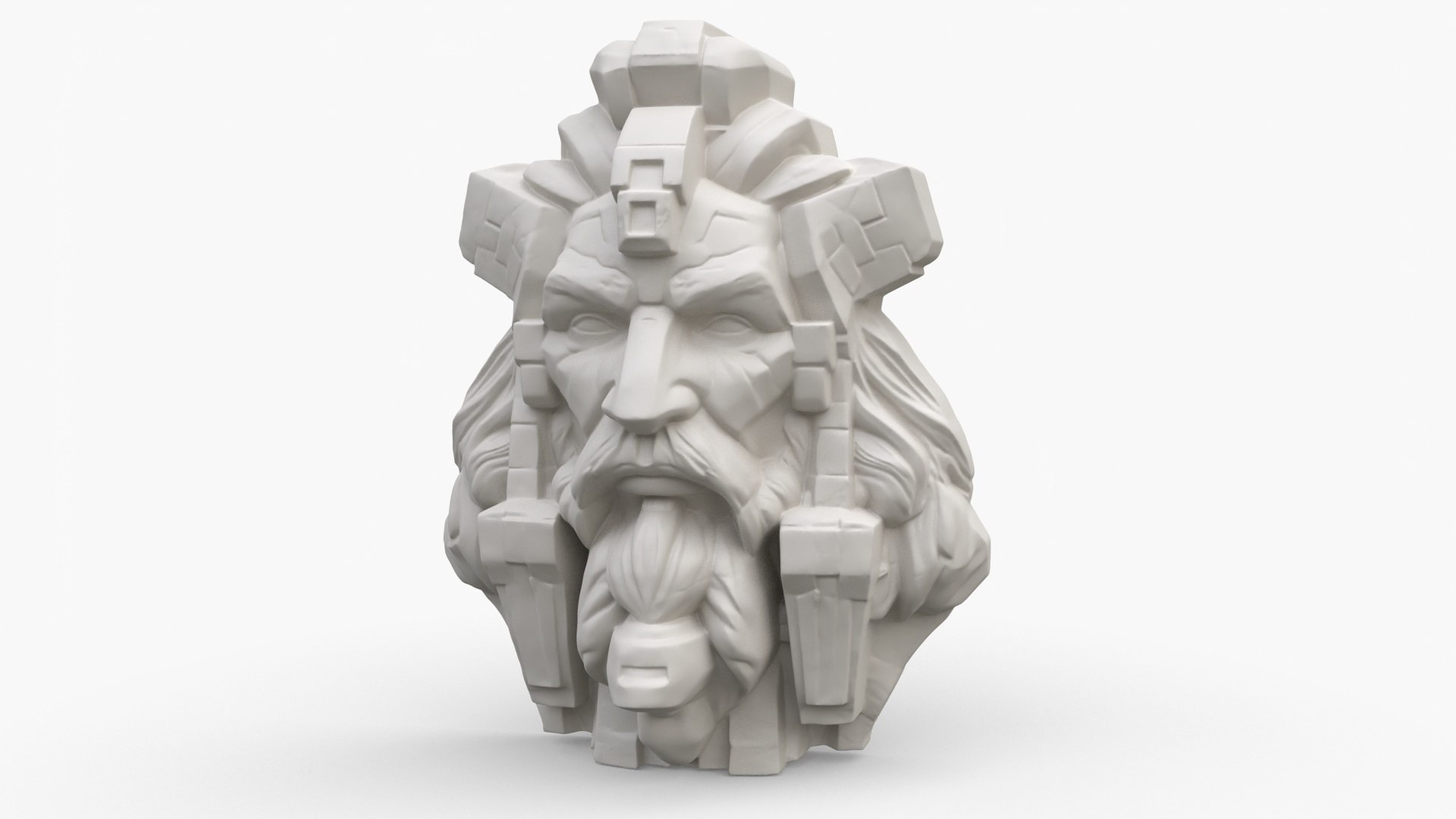 Stone Sentinel Bust 4 3D - TurboSquid 2187740