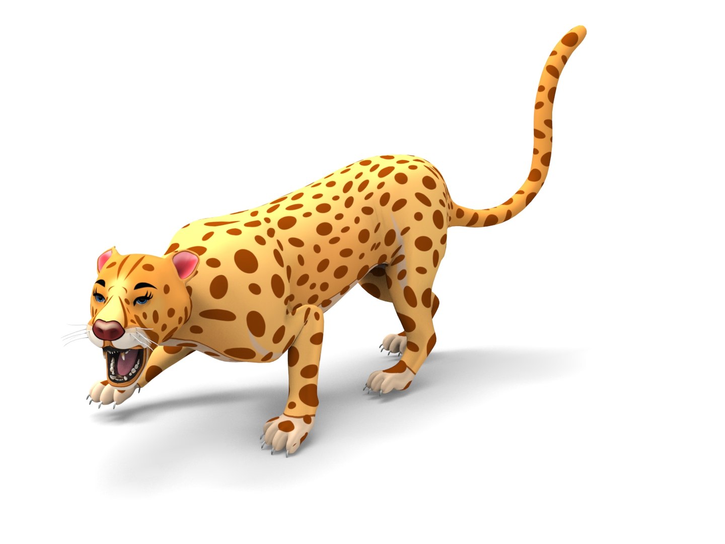 3D Leopard Rigged Animation - TurboSquid 1293832