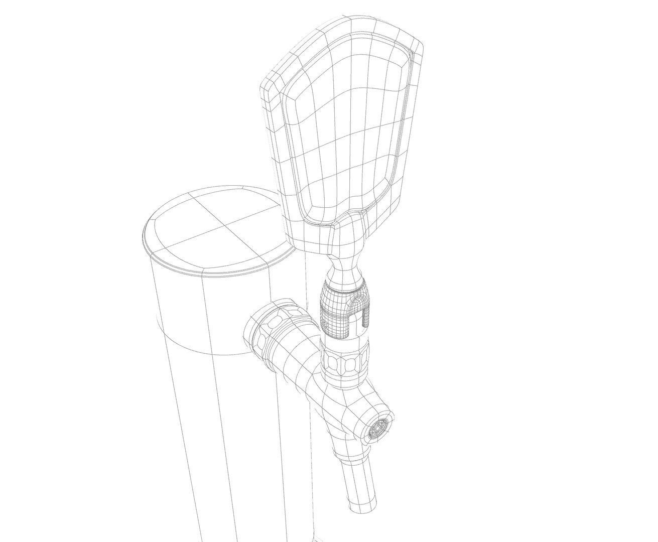 Modern Beer Tap 3D Model - TurboSquid 2072229