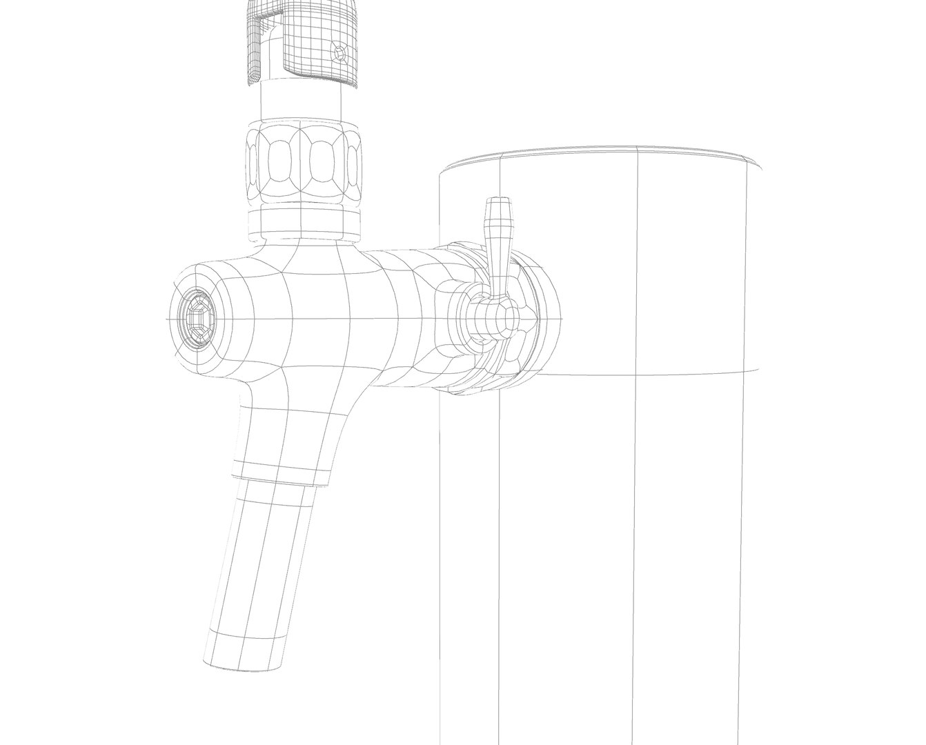 Modern Beer Tap 3D Model - TurboSquid 2072229