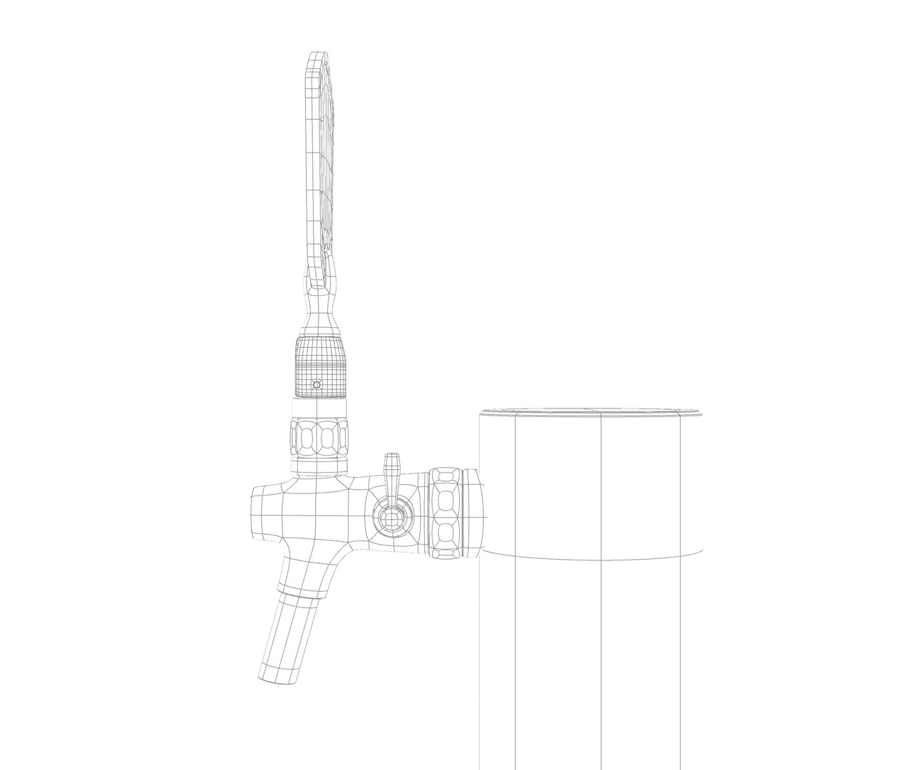 Modern Beer Tap 3D Model - TurboSquid 2072229