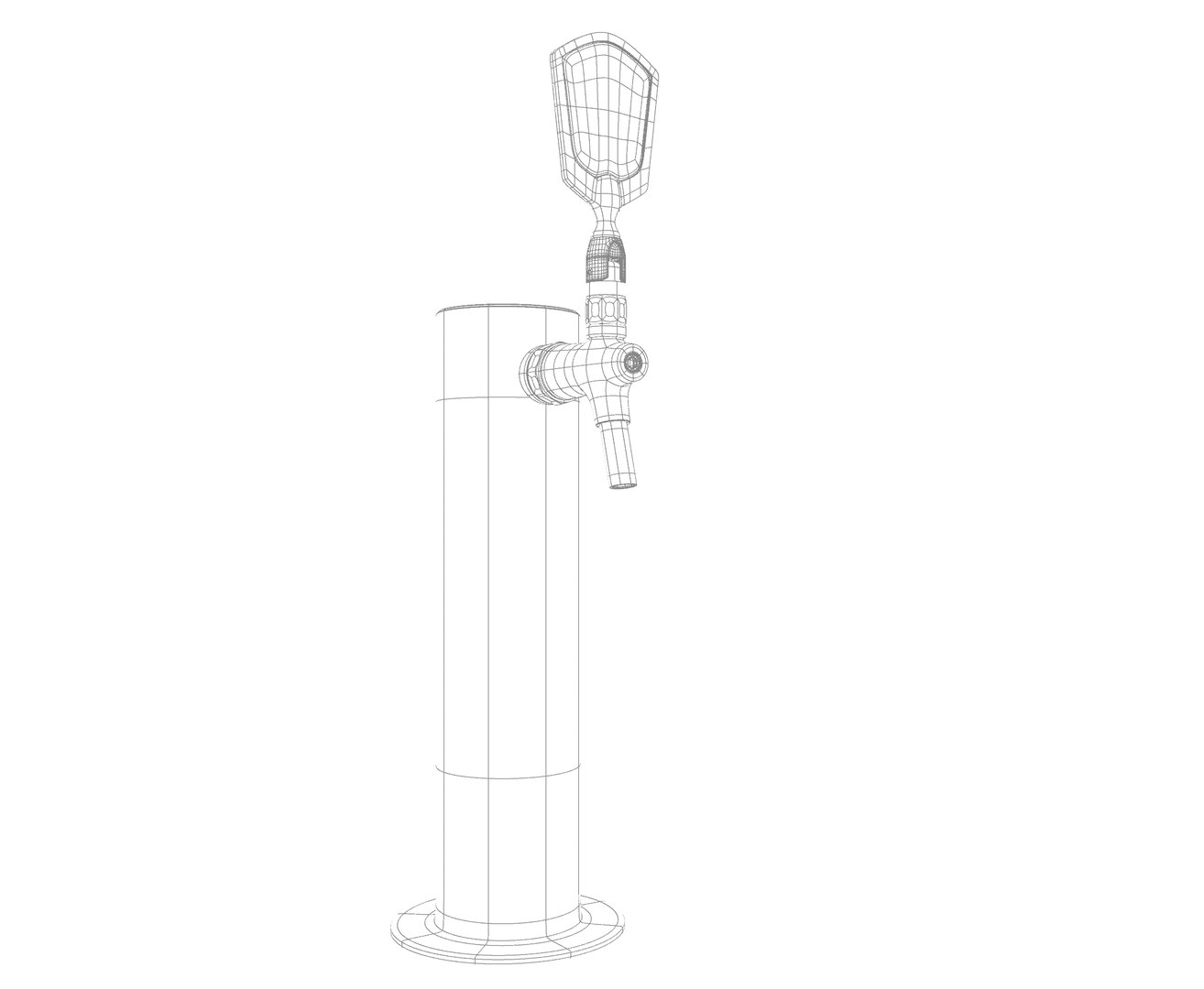 Modern Beer Tap 3D Model - TurboSquid 2072229