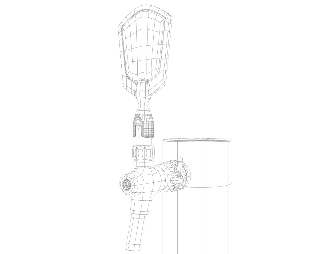 Modern Beer Tap 3D Model - TurboSquid 2072229