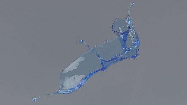 Splash Flat 06 3D model - TurboSquid 1718103