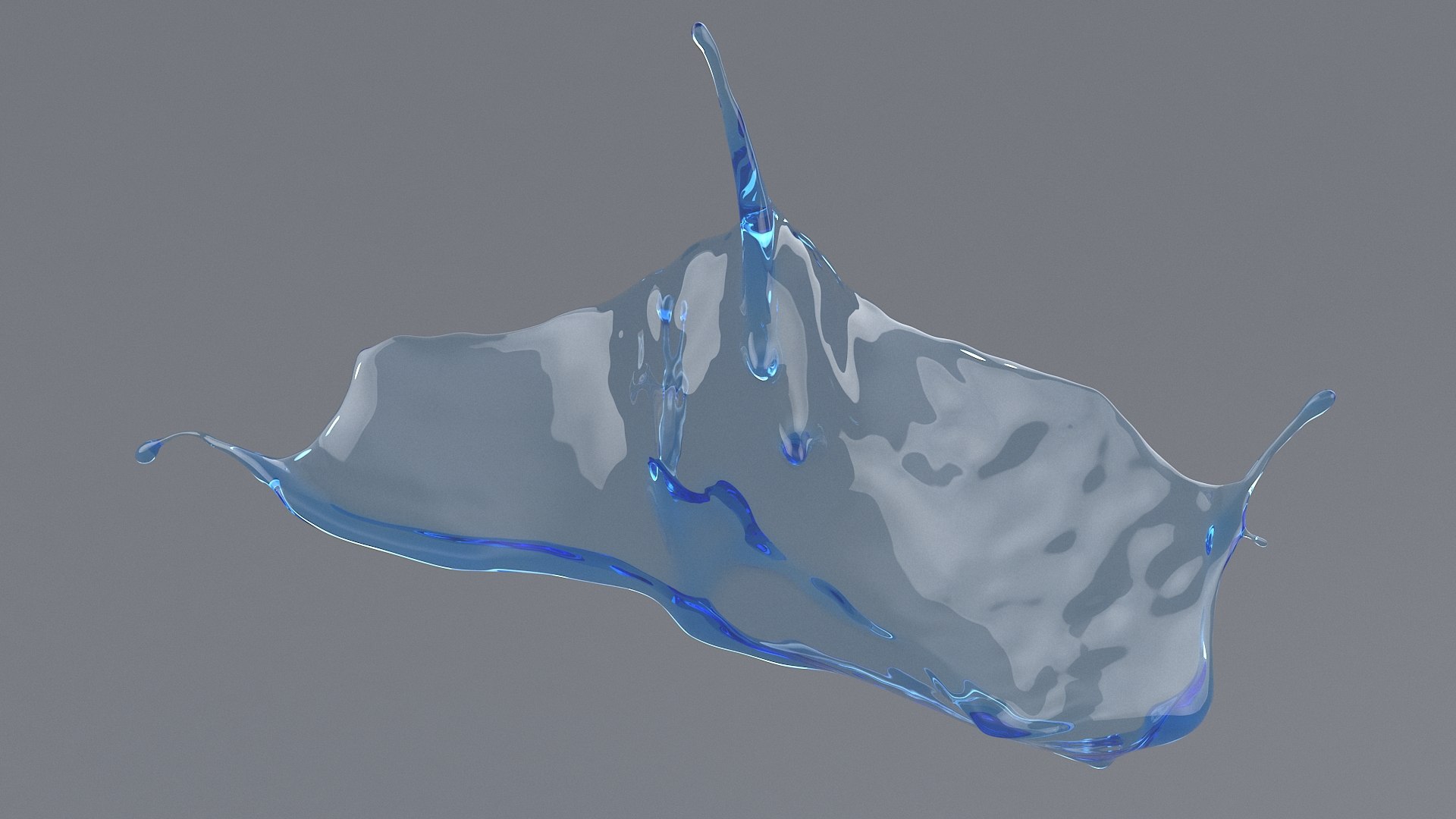 Splash Flat 06 3D Model - TurboSquid 1718103