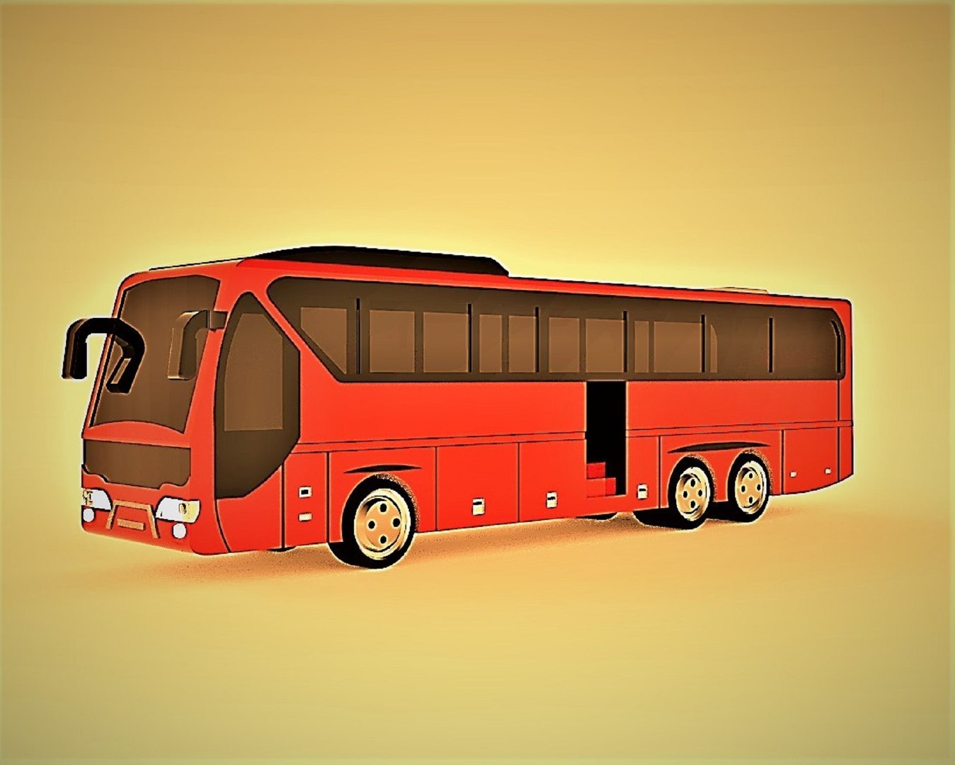 Vanity Van Or Tourline Bus Or Caravan 3D Model - TurboSquid 1956455
