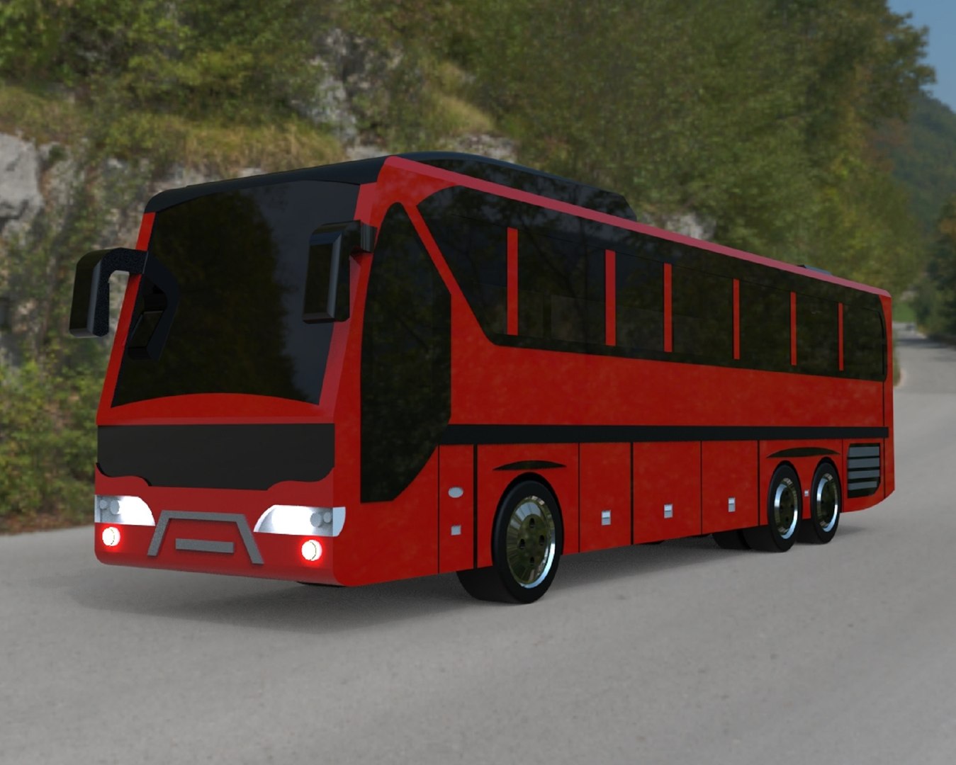 Vanity Van Or Tourline Bus Or Caravan 3D Model - TurboSquid 1956455