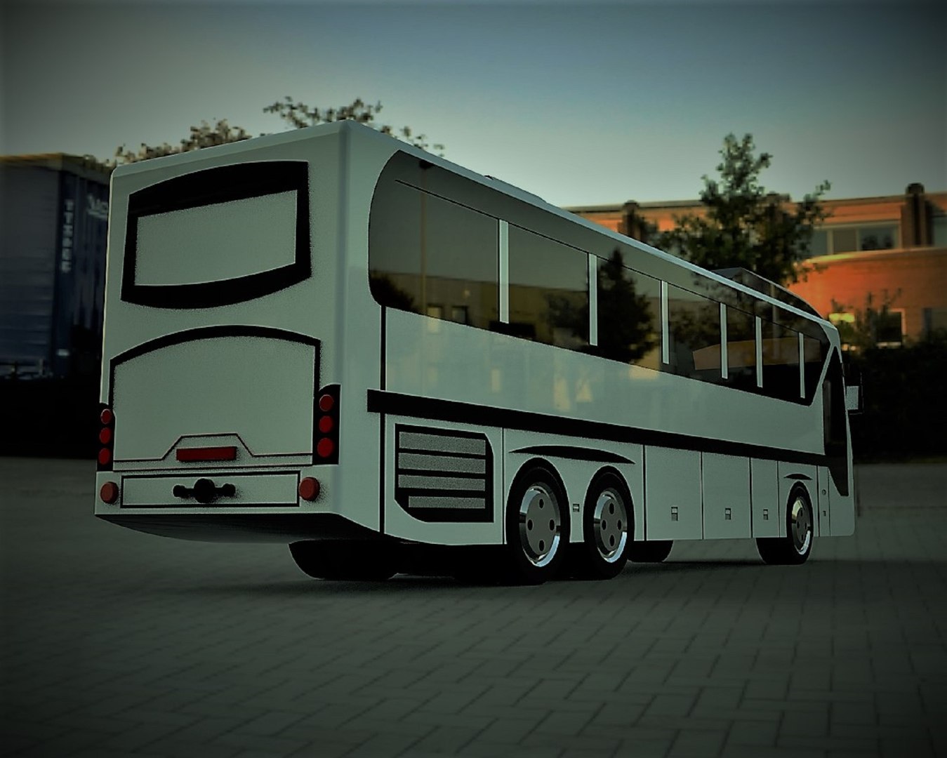 Vanity Van Or Tourline Bus Or Caravan 3D Model - TurboSquid 1956455