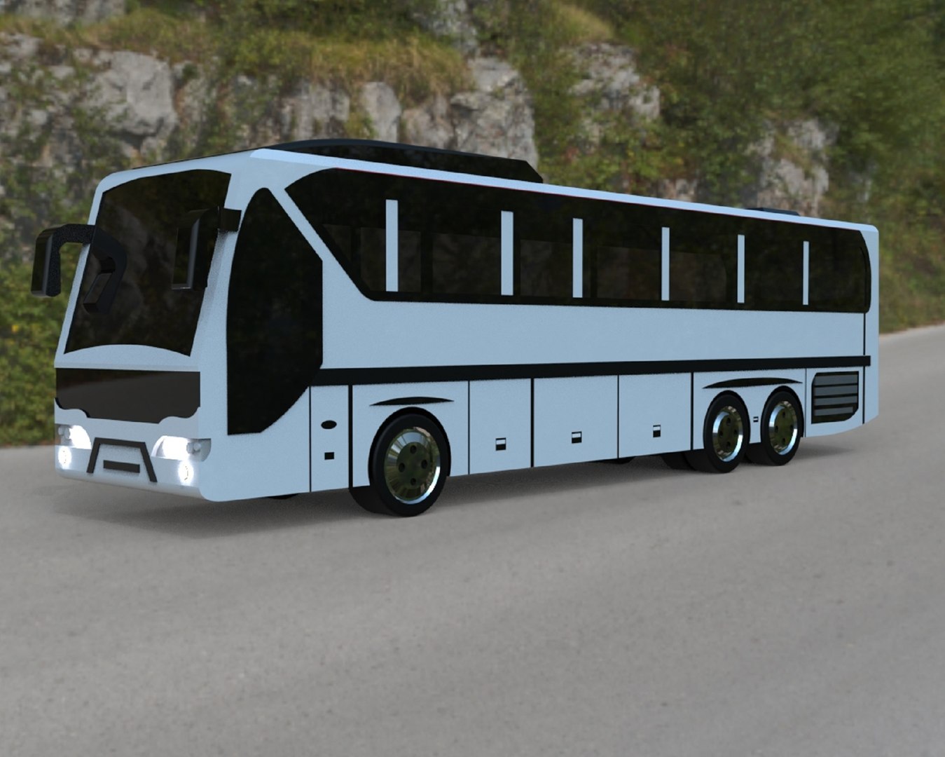 Vanity Van Or Tourline Bus Or Caravan 3D Model - TurboSquid 1956455