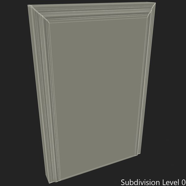3d model plinth block