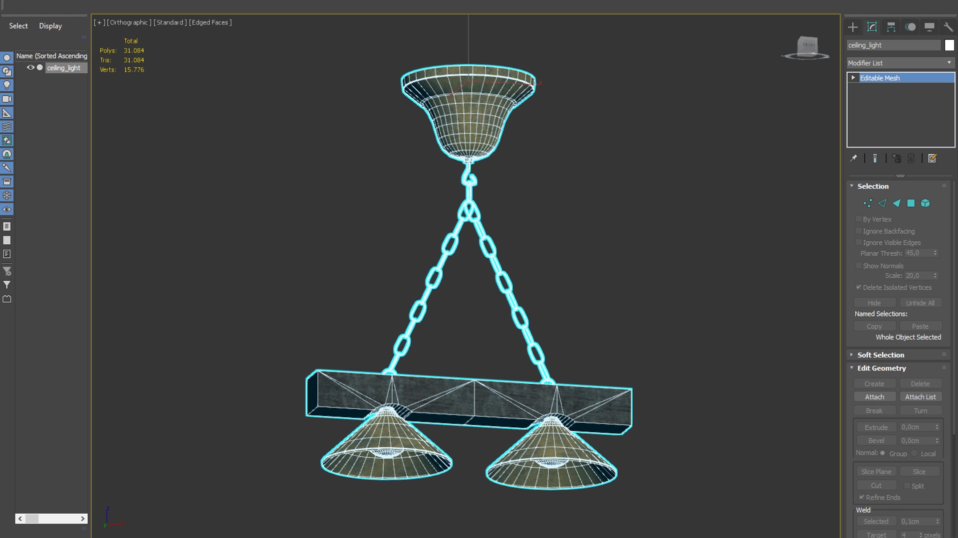 Ceiling light 3D model - TurboSquid 1604242