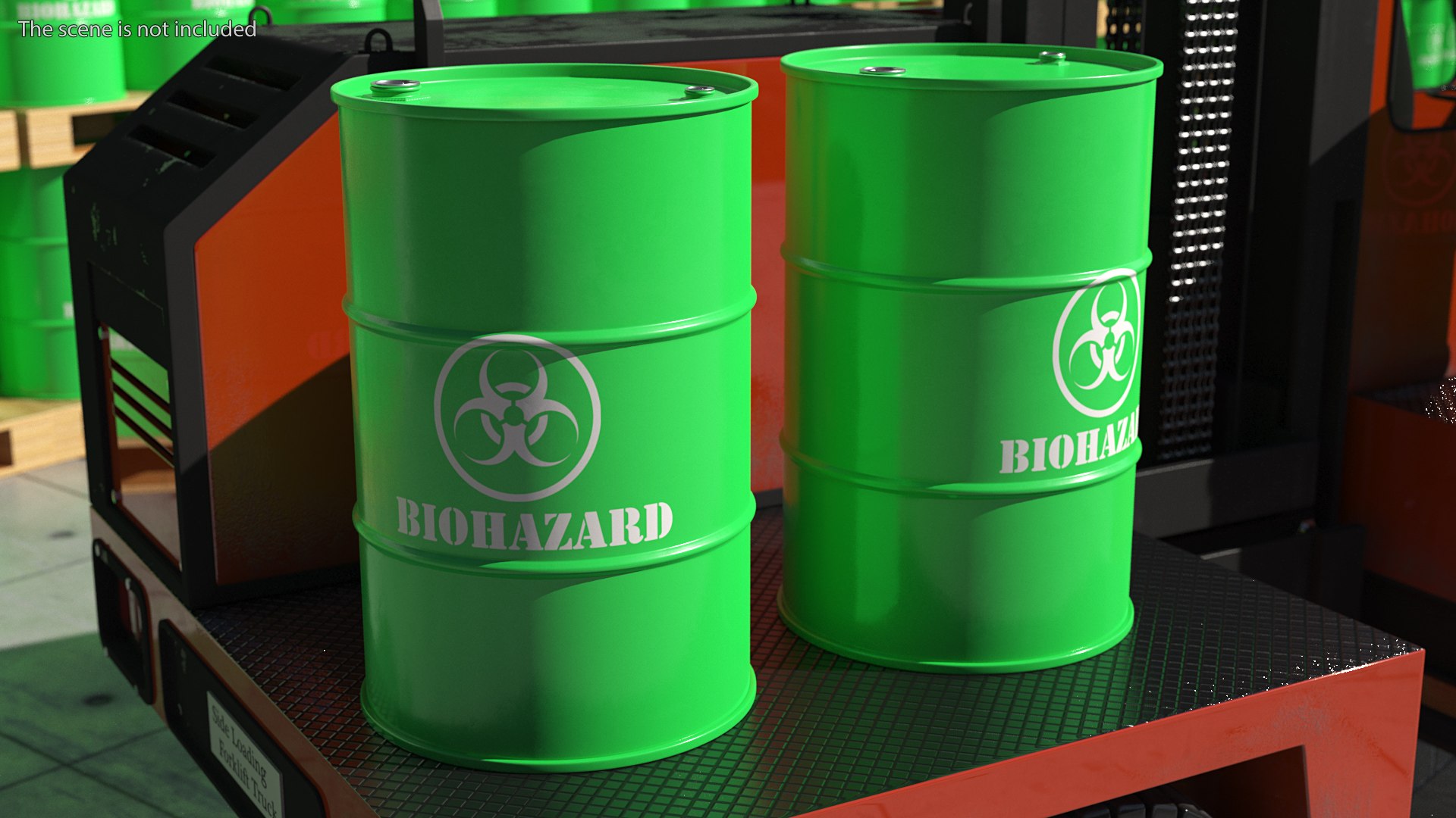 Biohazard Toxic Waste Barrel Model - TurboSquid 1699771