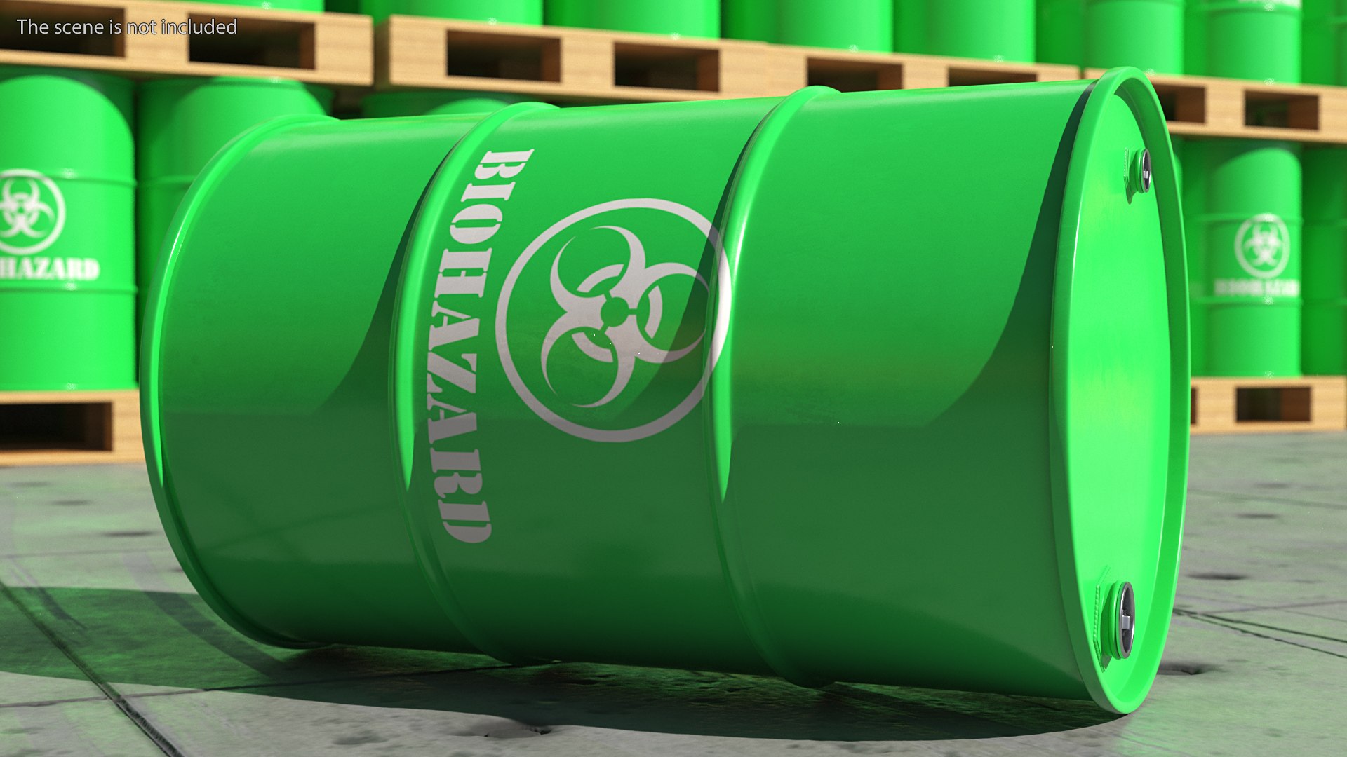 Biohazard Toxic Waste Barrel Model - TurboSquid 1699771