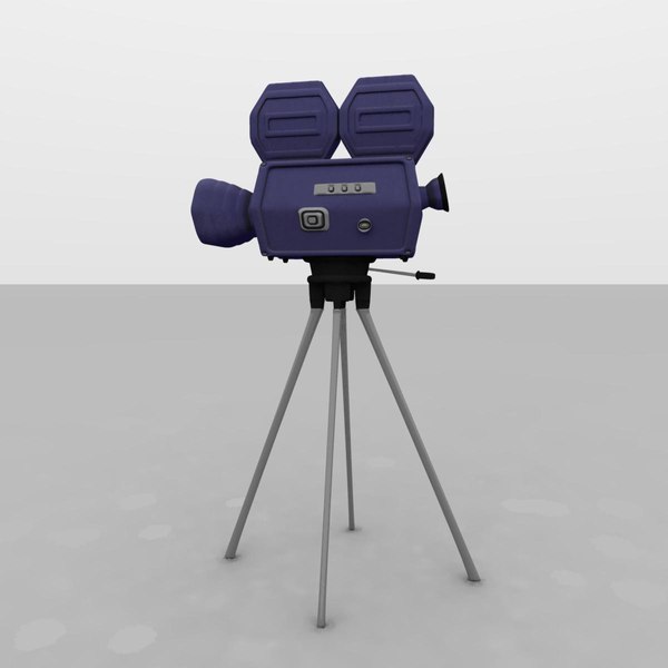 hollywood movie camera 3d model