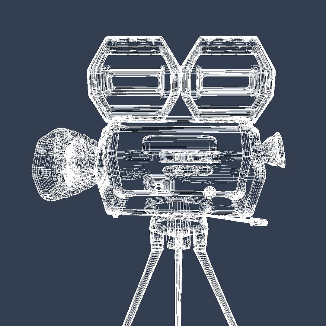 Hollywood Movie Camera 3d Model