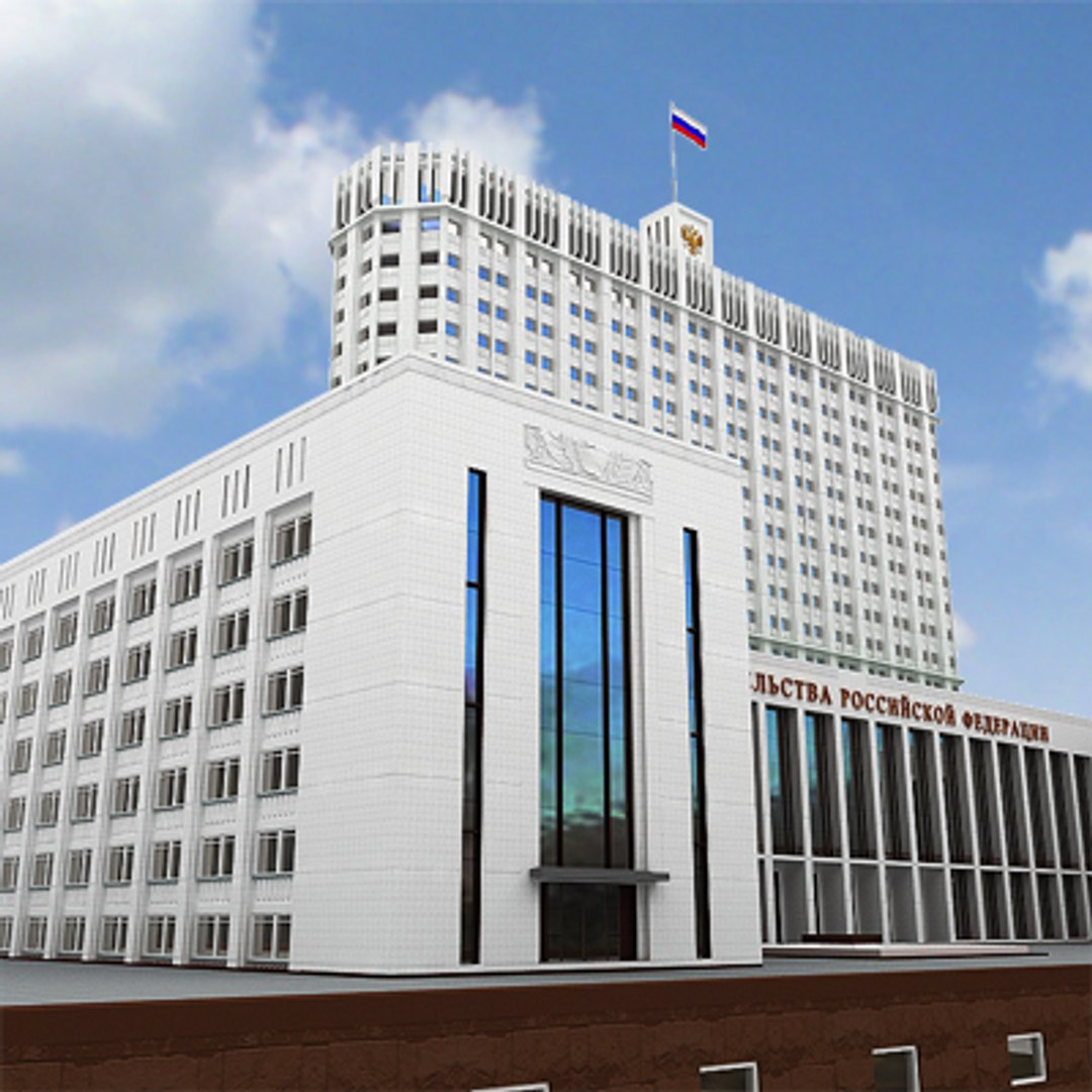 3d White House Russian Building