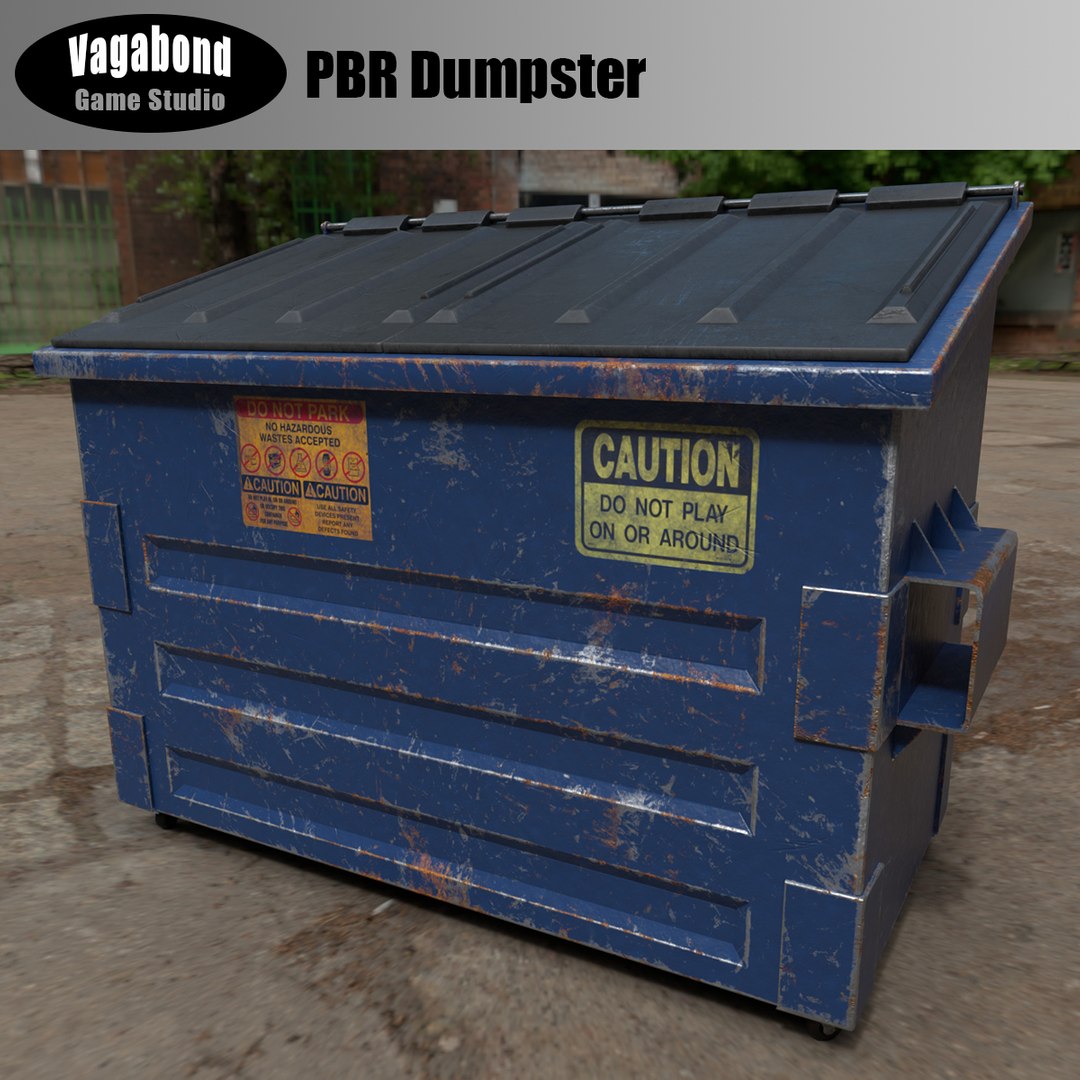 Dumpster Pbr 3D - TurboSquid 1234529