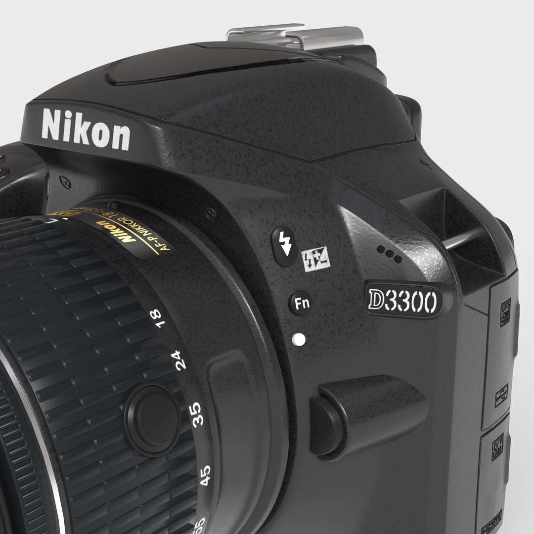 3D NIKON D3300 CAMERA - TurboSquid 2255083